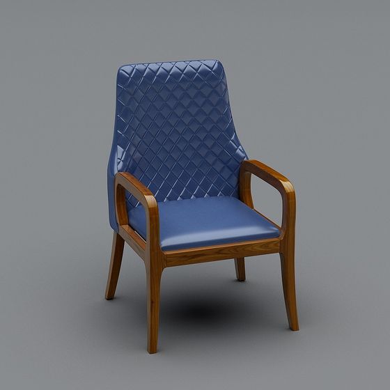 Low Poly Stylish Armchair 3D model
