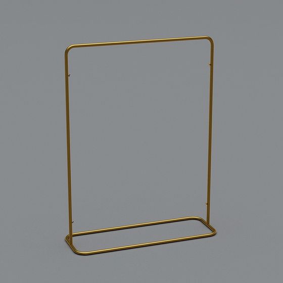 Elegant Golden Hanger 3D model for Modern Design