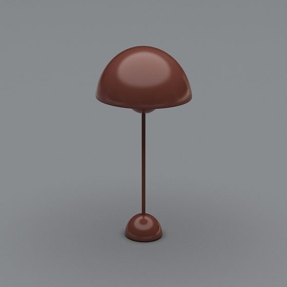 Stylish Low-Poly Table Lamp 3D model for Modern Spaces