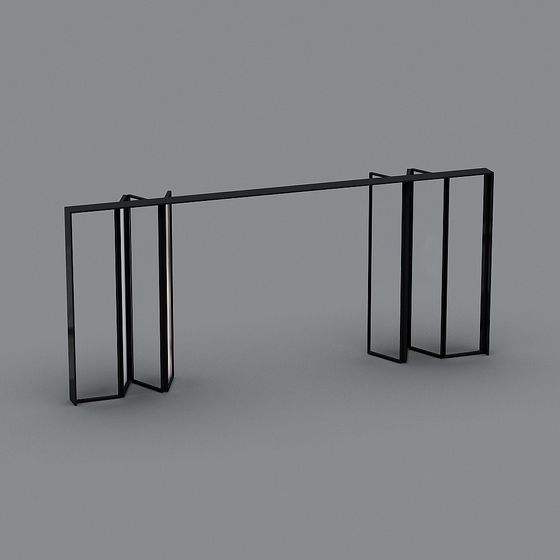 Sleek Metal Frame 3D Model for Modern Design