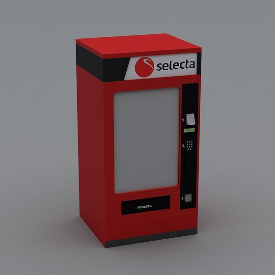 Stylish Selecta Vending Machine 3D model