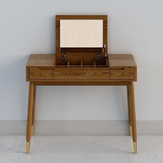 Mid-Century Vanity 3D model for Elegance