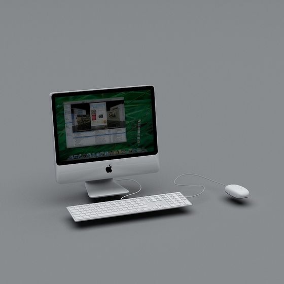 Minimalist iMac 3D model