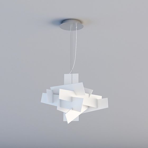 Geometric Shadow Pendant Light 3D model