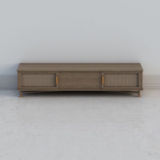 Stunning Low-Polygon TV Cabinet 3D model