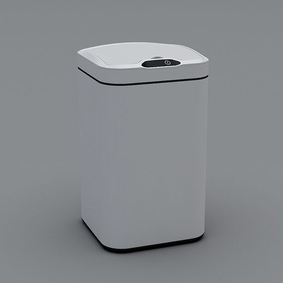 Modern Smart Trash Bin 3D Model
