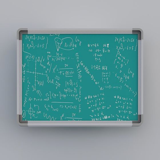 Low Poly Blackboard 3D model for Design and Education