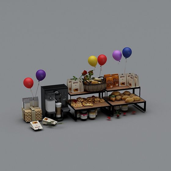 Cozy Bakery Display 3D model