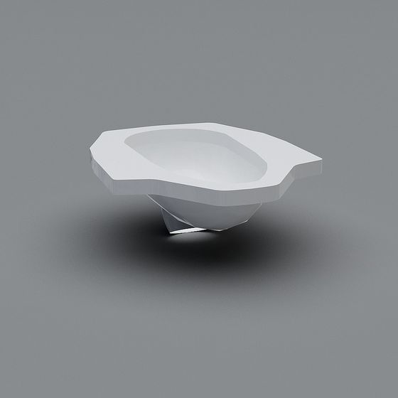 Futuristic Low-Polygon 3D Model for Modern Design