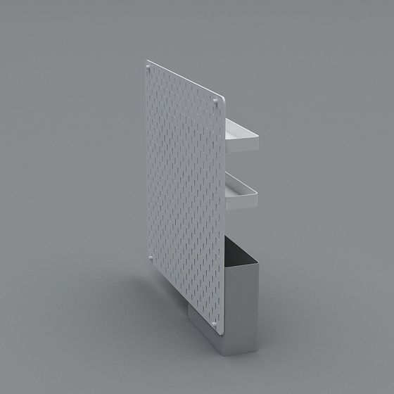Minimalist Grid Display Rack 3D model