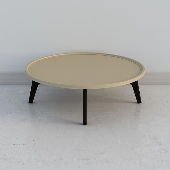 Elegant Low-Poly Round Table 3D Model – Minimalist Design
