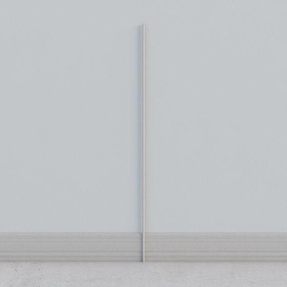 Concrete Wall Corner Line 3D Model – Low-Poly Textured Concrete