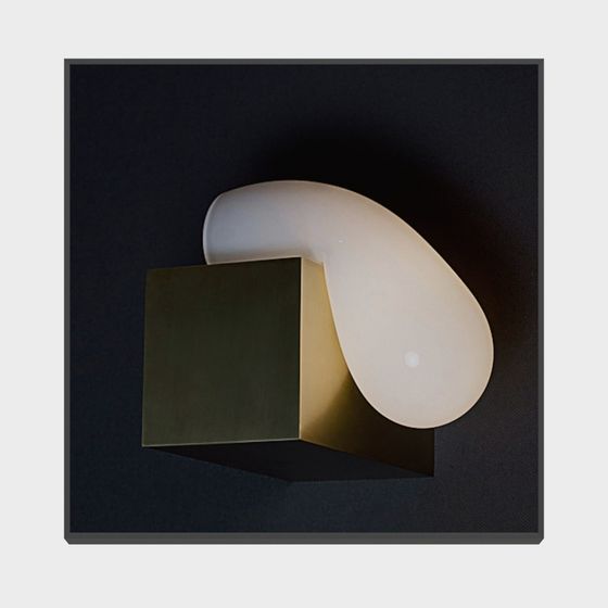 Curved Surface & Cube 3D model