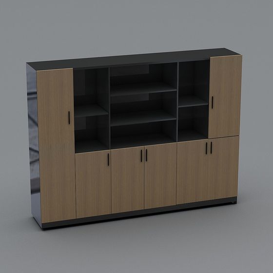 City Bookshelf 3D model for Modern Interiors