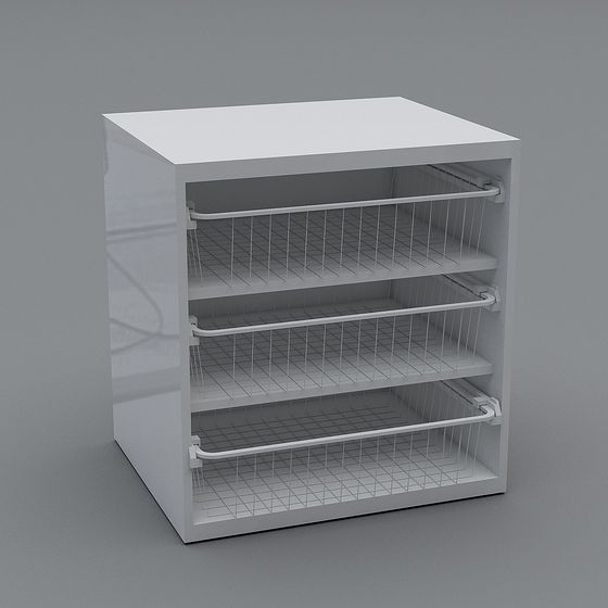 Minimalist Storage Cabinet 3D model