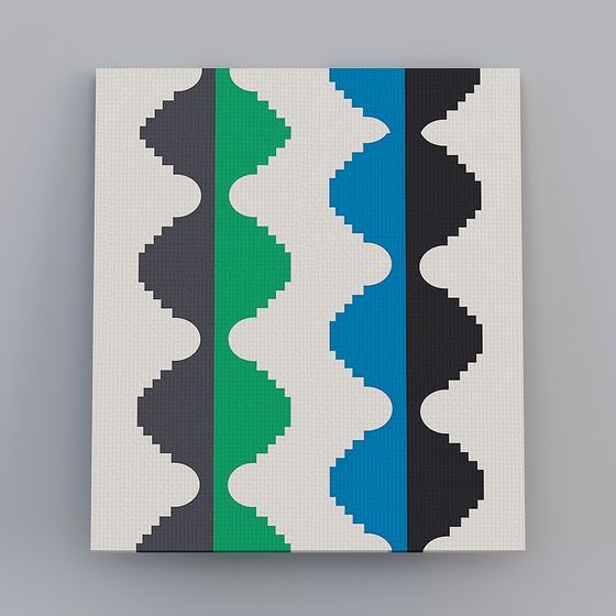 Pixel Wall Art 3D Model