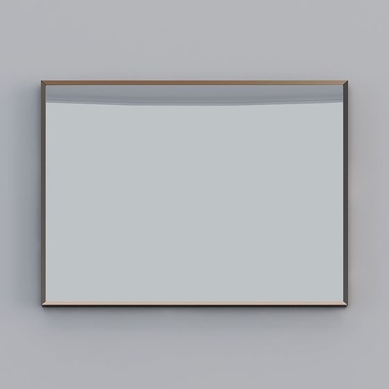 Elegant Low-Polygon Mirror 3D model