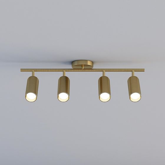 Stylish Linear Light Fixture 3D model for Modern Spaces