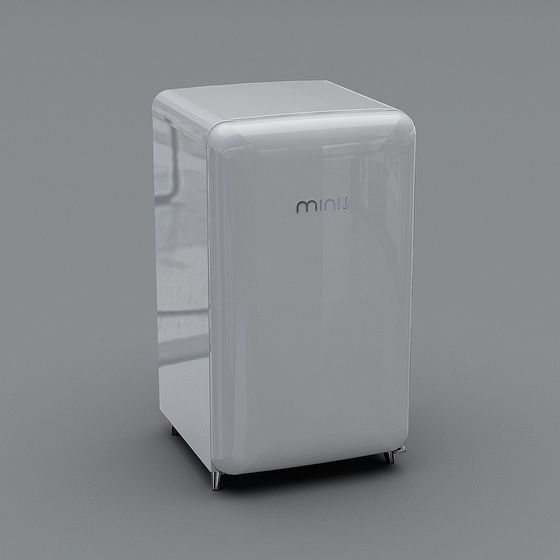 Elegant Mini Fridge 3D model for Innovative Designs