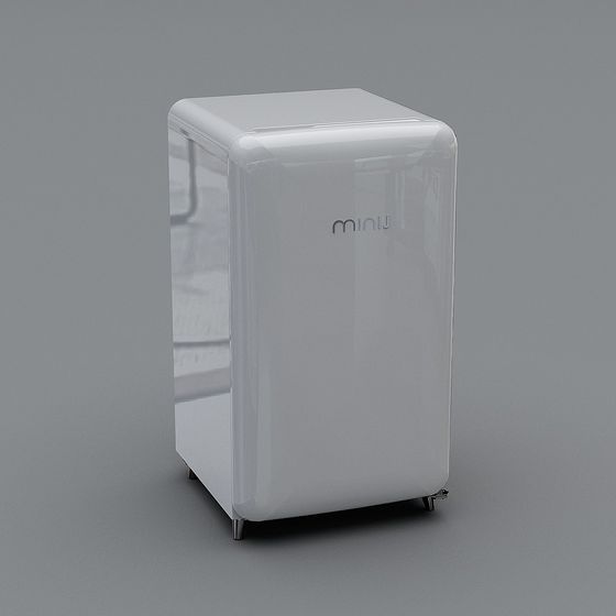 Mini Fridge 3D model