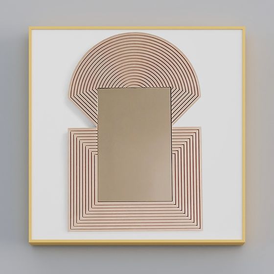 Abstract Line Door 3D model