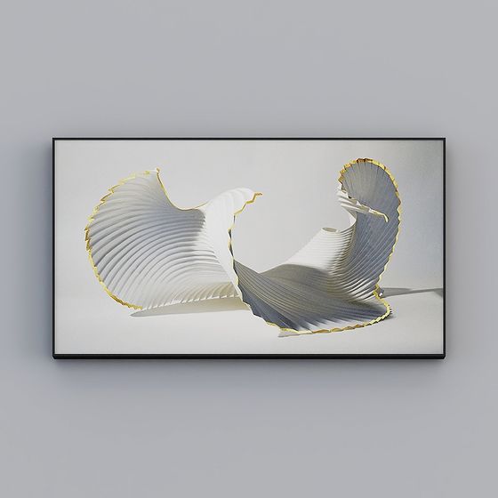 Origami Art Fan 3D model