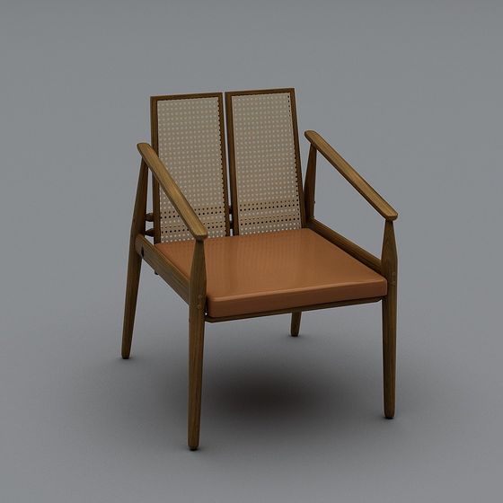 Stylish Low-Poly Chair 3D model for Modern Spaces