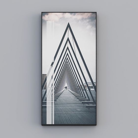 Urban Gateway 3D Model - Futuristic Design