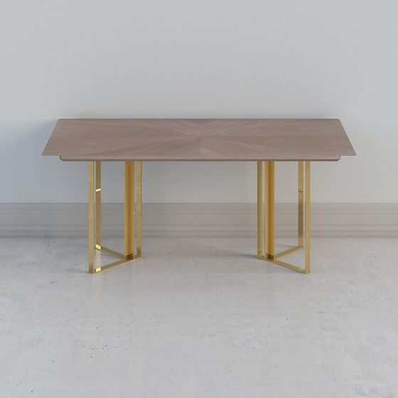 Urban Style Dining Table 3D model for Modern Spaces