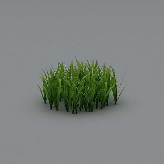 Lively Grass Field 3D Model for Creative Projects