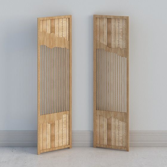 Stylish Low-Poly Partition Screen 3D model