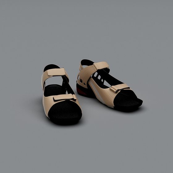 Urban Stride Sandal 3D model for Contemporary Projects