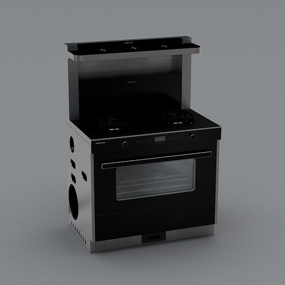 Urban Chef Stove 3D model for Modern Kitchens