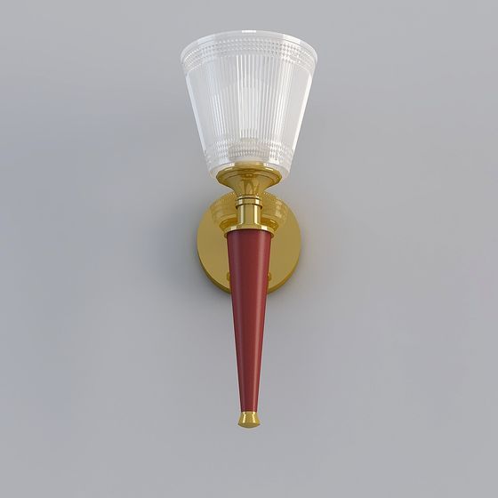 Elegant 3D Wall Light Model for Modern Spaces