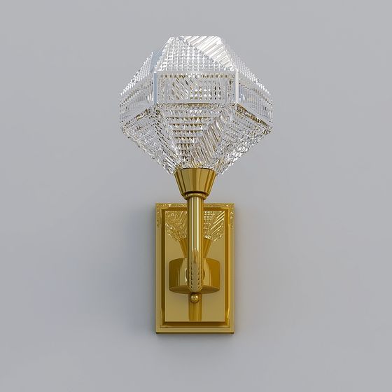 Elegant Modern 3D Wall Light Model
