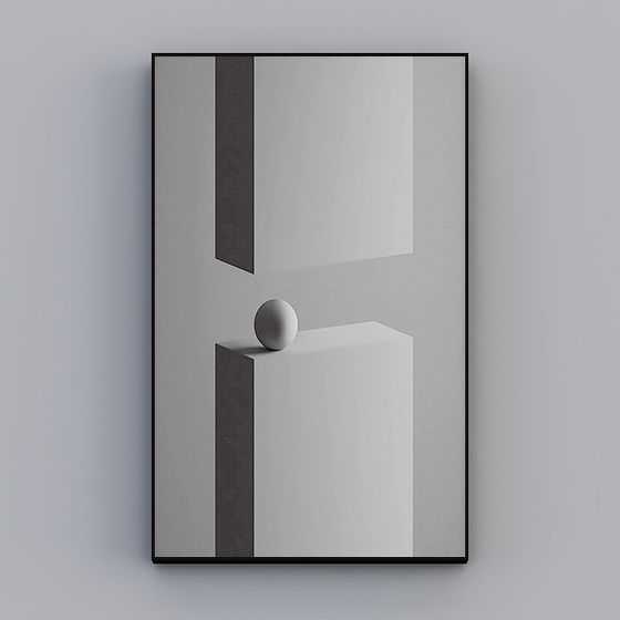 Abstract Geometric Door 3D model