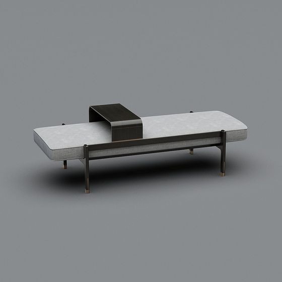 Modern Urban Bench 3D model for Design Projects