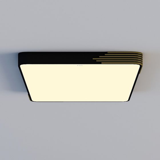 Elegant Minimalist Ceiling Light 3D model