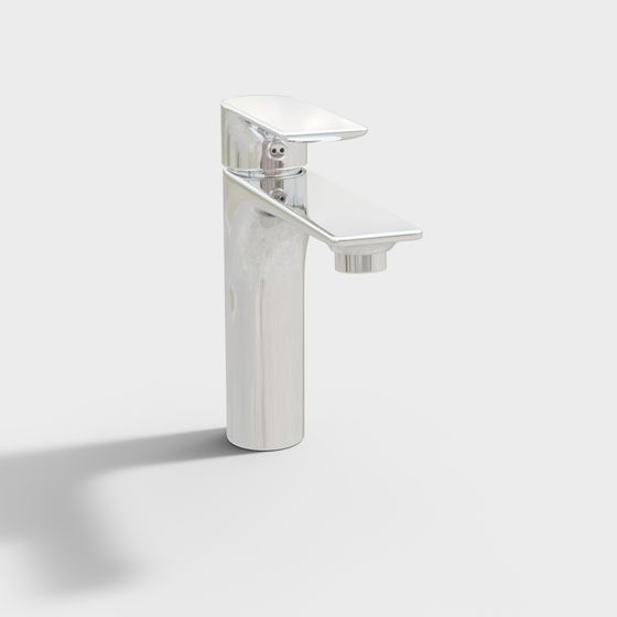 Sleek Low-Poly Faucet 3D Model
