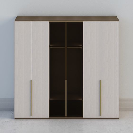 Sleek Storage Cabinet 3D model for Contemporary Spaces