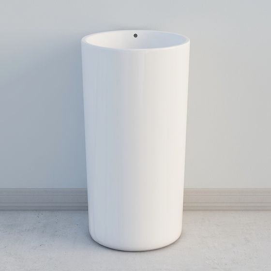 Minimalist Cylinder Basin 3D model