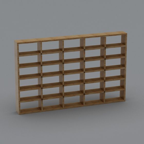 Urban Grid Bookshelf 3D model