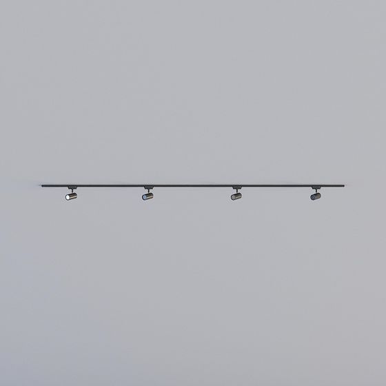 Modern Minimalist Track Light 3D model