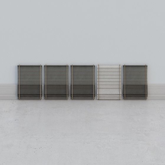 Minimalist Low-Polygon Shutter 3D model