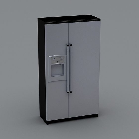 Sleek Modern Refrigerator 3D model