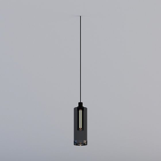 Stylish Low-Poly Hanging Light 3D model