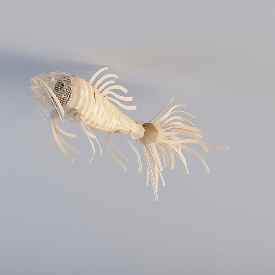 Deep Sea Fish Low-Poly 3D Model