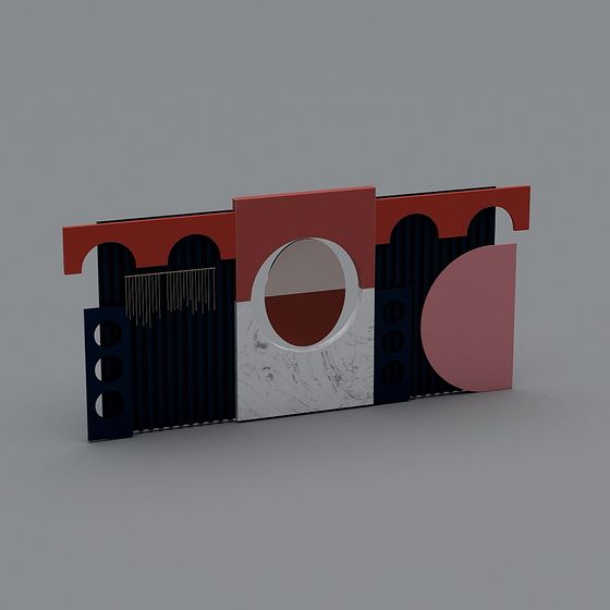 Abstract Geometric Door 3D model for Creative Projects