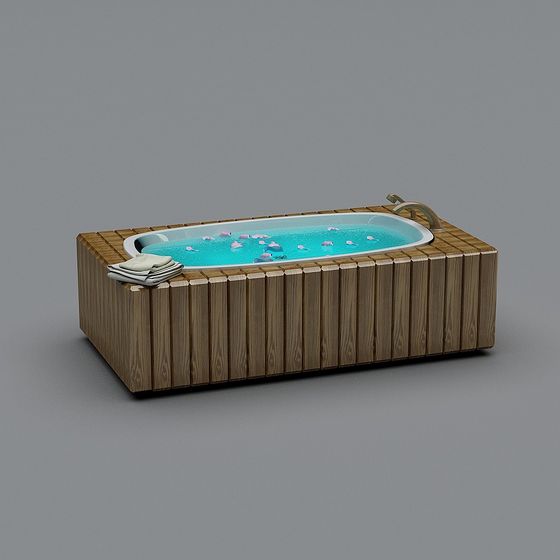 Cozy Spa Tub 3D model
