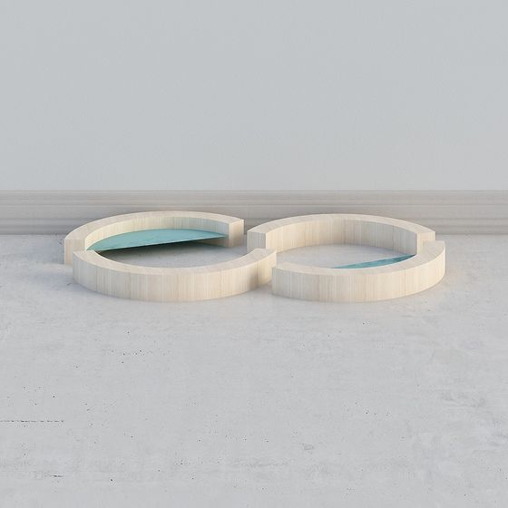 Infinity Shelf Low Poly High Detail 3D model